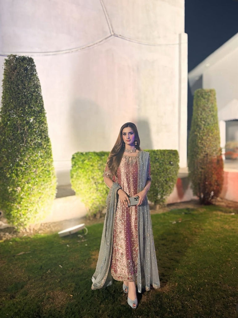 Haris Shakeel - 4 Pc Luxury Ensemble – Aminas Collection